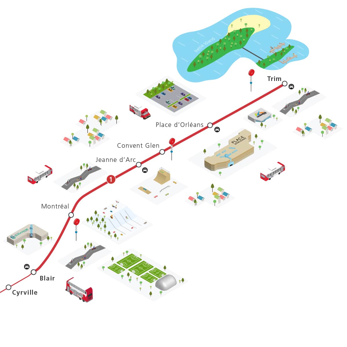 LRT Phase 2 – Confederation Line East Extension - Heart of Orléans BIA